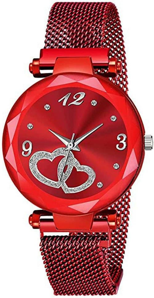 Buy Stojira Analog Red Dial Red Strap Wrist Watch For Women And Girls ...