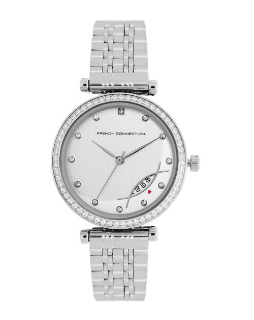 Buy French Connection Silver Analogue Watch For Women - FCP26SM Online ...