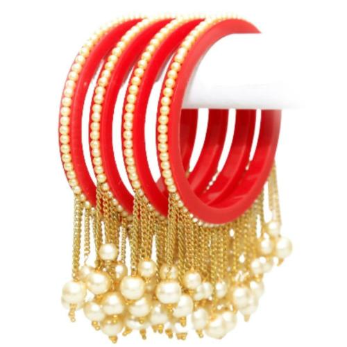 Buy Zindura Red Kangan set for Girls (Pack of 4) Online at Best Prices ...