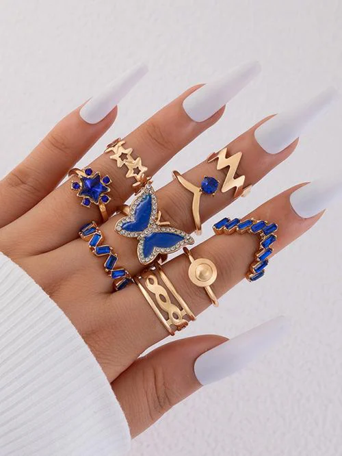 Buy Scintillare by Sukkhi Luxurious Gold-Plated Contemporary Stackable ...