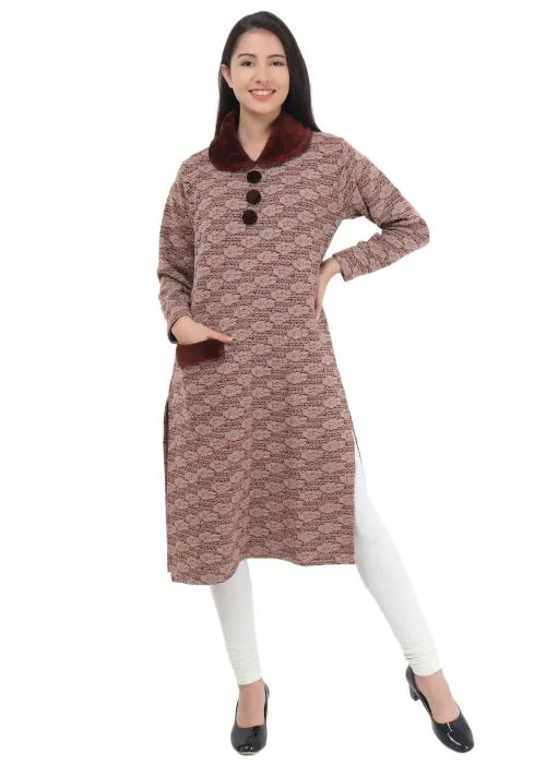 Hautemoda Women's Wool Kurti for Winters - JioMart