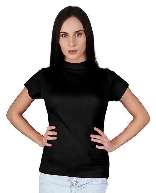 Buy AD2CART A5056 Women's Lycra Basic Solid Drop Sholder Trutle Neck Butterfly Sleeves ...