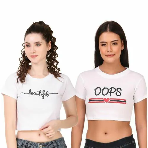Buy Vanghee crop tops for women | Summer Top | Half Sleeve Crop Top ...