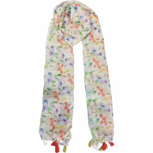 Buy S.Lover Girls Floral Print Poly Satin Stole Online at Best Prices ...