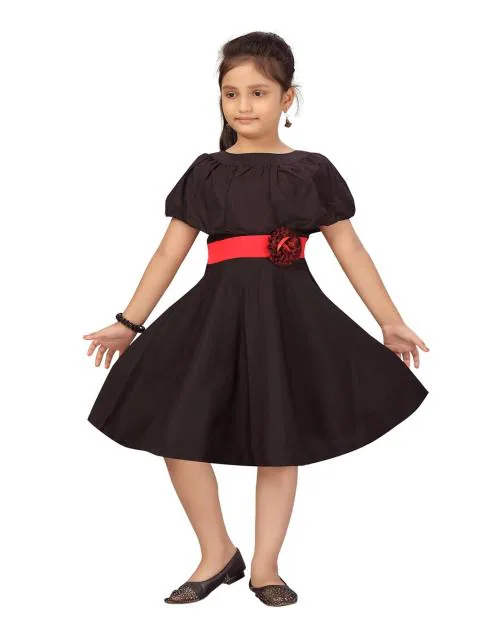 Buy Aarika Girls Black Colour Frock Online at Best Prices in India ...