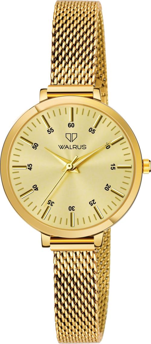 Buy Walrus Analog Gold Dial Gold Strap Watch For Women Online at Best ...