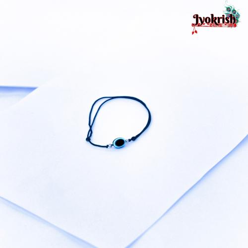 Buy JYOKRISH Handmade Adjustable Black silk Thread blue evil eye ...