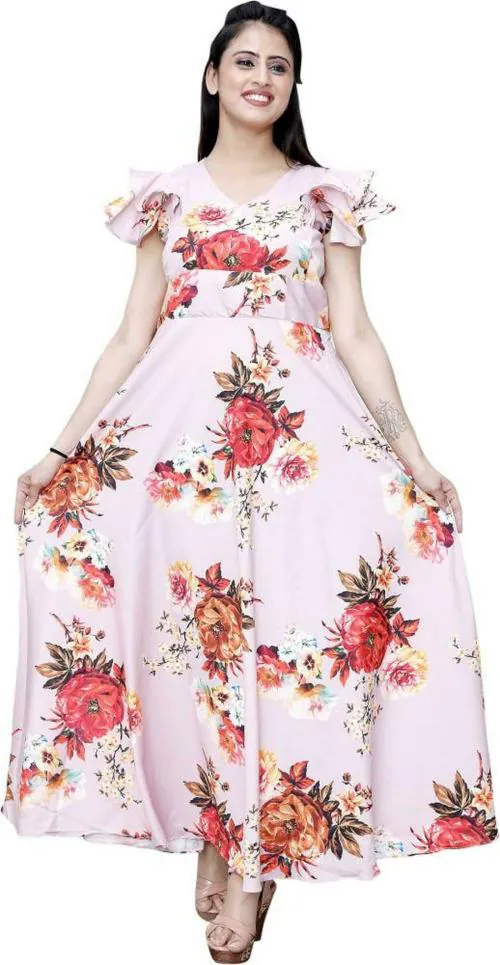 Buy MISS AYSE Women Multicolor Solid Polyester A-line Dress Online at ...