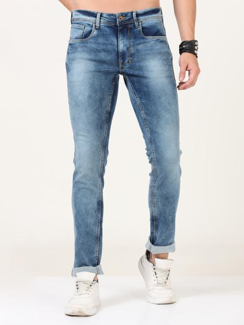 Buy TRIGGER Men Slim-Fit Blue Jean Online at Best Prices in India ...
