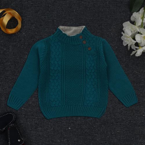 Buy Yellow Apple Kids Woolen Warm Sweater Full Sleeve with Inner Fleece ...