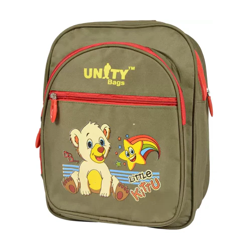 Buy Unity Bags Cartoon Print Kids School Bag for Boys / Girls- Green ...