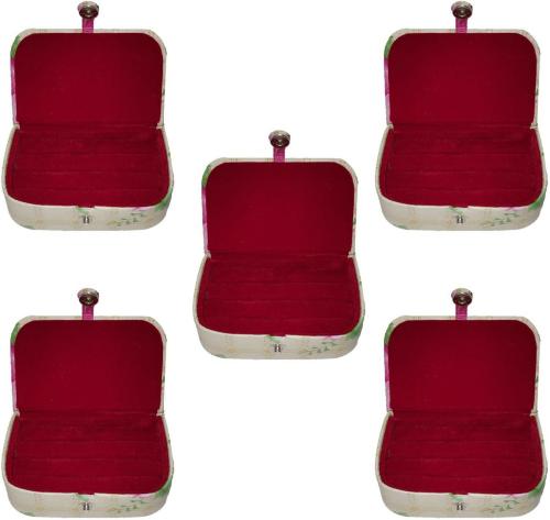 Buy Addyz Vinyl Cream, Maroon Vanity Box (Pack of 5) Online at Best ...