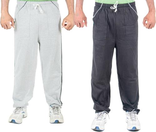 Buy Ketex Men Multicolor Solid Cotton Pack Of 2 Track Pants Online at ...