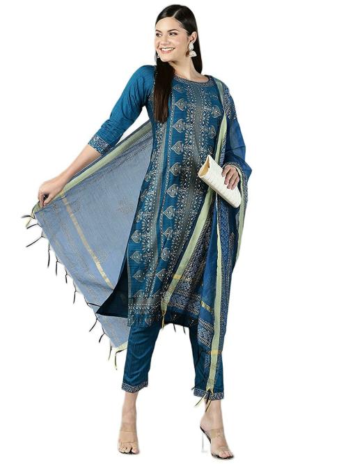 Buy Bani Women Blue Kurta Set Online at Best Prices in India - JioMart.