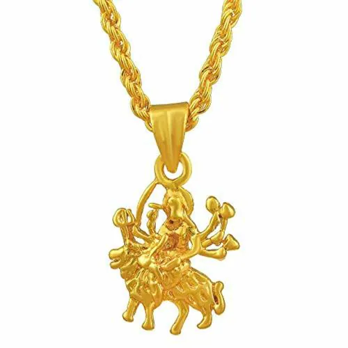 Buy morir Gold Plated Brass MA Durga Sherawali MATA Rani Hindu God ...