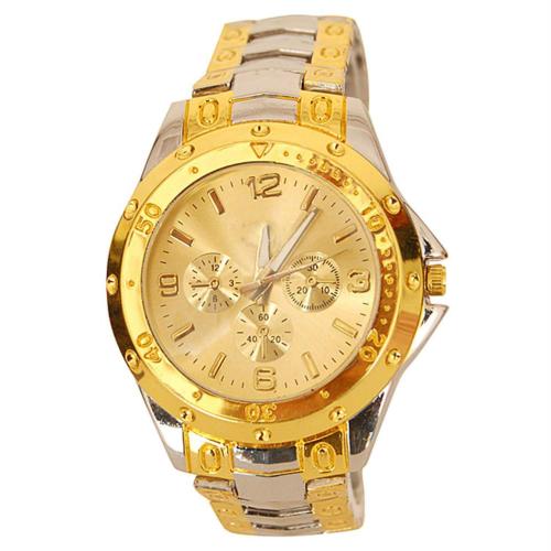 Buy Acnos Analog Multi,Colour Dial Silver And Gold Strap Watch For Men ...