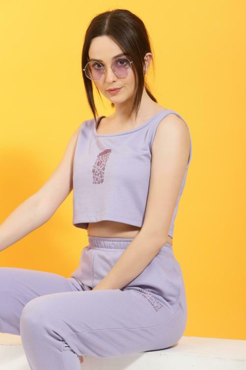 Buy Rigo Women Light Purple Terry Co-ord Online at Best Prices in India ...