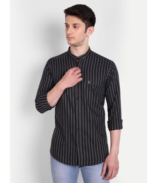 Buy FILOSE Mens Wear Pure Cotton Lining Printed Grey Color Shirt Online ...