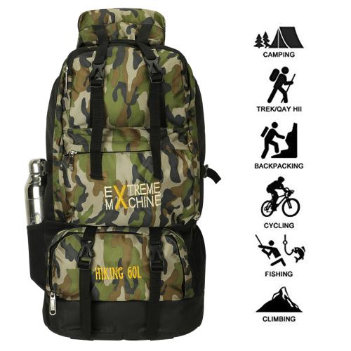 Buy Extreme Machine 60 L Military Print Trekking Bag Online at Best ...