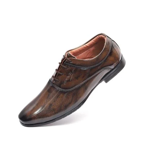Buy Advick Brown Formal Shoes Patent Shining Shoes Lace Up For Men ...
