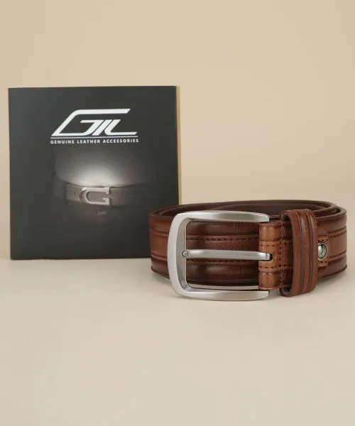 Buy GIL Mens Leather Belt | Leather Belt For Men | Formal Mens Leather ...