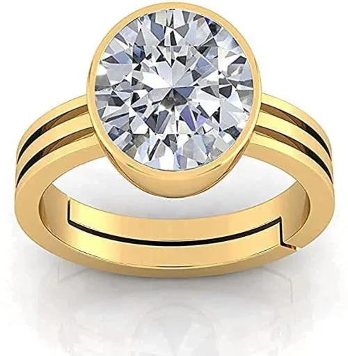 Buy Chopra Gems & Jewellery Gold Plated Brass Zircon Stone Rashi Ratna ...