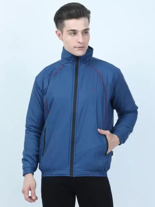 Buy VROJASS Full Sleeve Solid Men Jacket (Turquoise Blue) Online at ...
