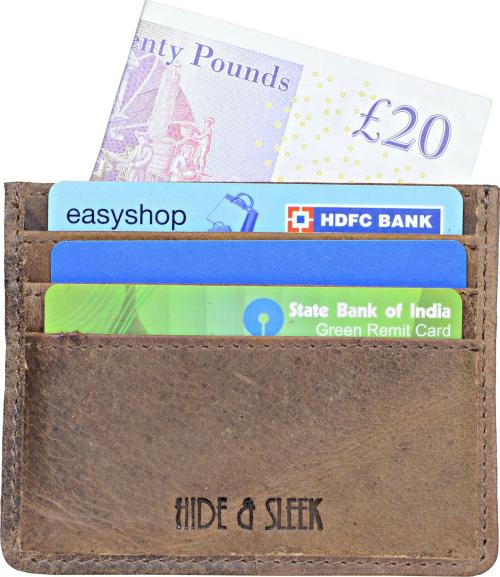 Buy HIDE & SLEEK 6 Card Holder (Set of 1, Brown) Online at Best Prices in India - JioMart.