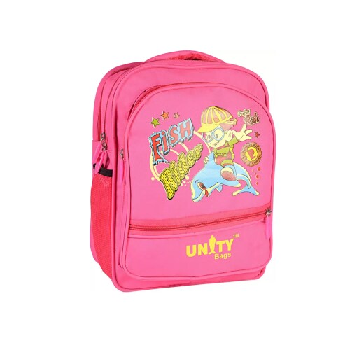 Buy Unity Bags Cartoon Print Kids School Bag for Boys / Girls- Pink ...
