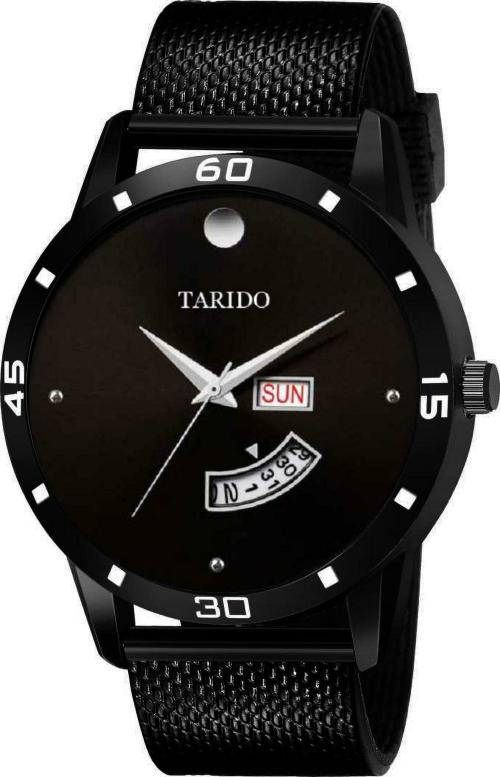 Buy Tarido Analog Black Dial Black Strap Watch For Boys And Girls ...