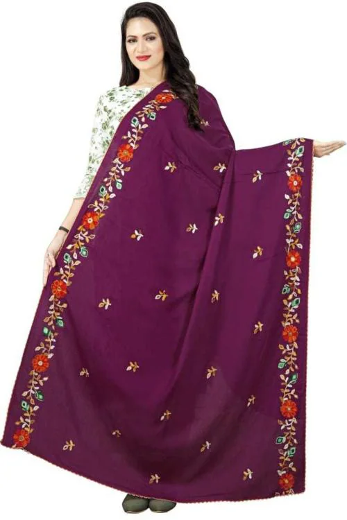 Buy Ebadat Rayon Embroidered Women Dupatta Online at Best Prices in ...