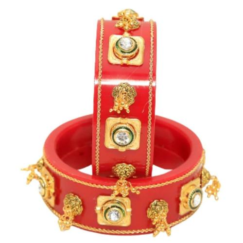Buy Zindura Red Kangan set for Girls (Pack of 2) Online at Best Prices ...