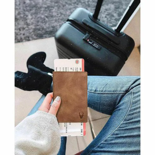 Buy Wildhorn India Leather Unisex RFID Blocking Passport Holder Online ...