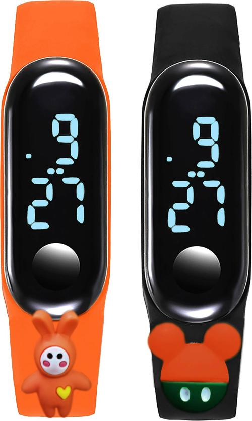 Buy Time Up Digital Led Black Watches For Kids (Pack Of 2) Online at ...