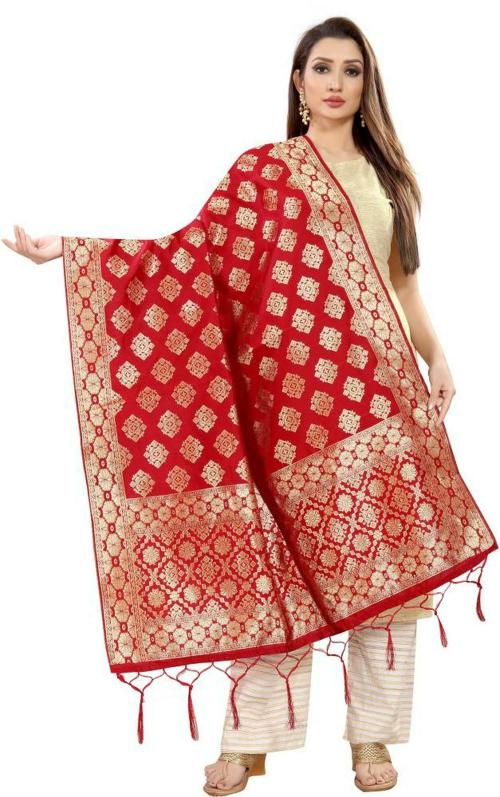 Buy Pandadi Women Red Dupatta Online at Best Prices in India - JioMart.