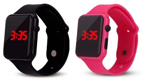 Buy RTK New Combo OF 2 Square Led Watch For Boys,Girls Online at Best ...