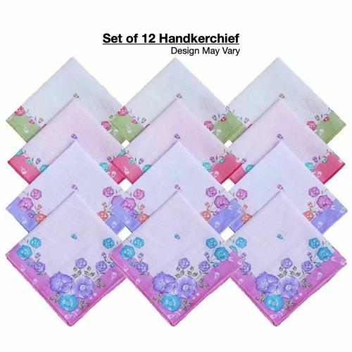 Buy BADLOOK LADIES & GIRLS COTTON HANKY WITH BEAUTIFULL FLOWER PRINT ...