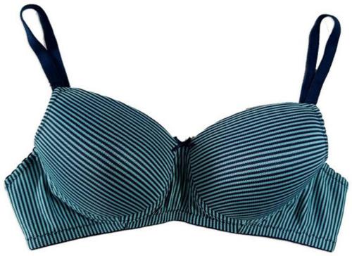 Buy Aavow Women Blue Cotton Blend Push-Up Lightly Padded Bra (38B ...