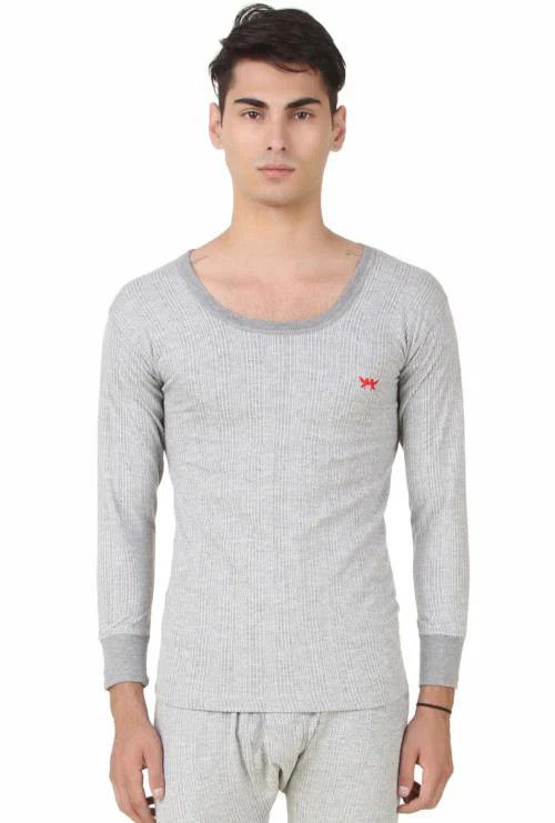 Buy HAP Men Cotton Thermal Round Neck Top (LIGHT GREY) / WINTER INNERS ...