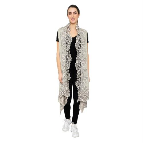 Buy Igm Women Mongolian Wool Four Side Lace Stole Online at Best Prices ...