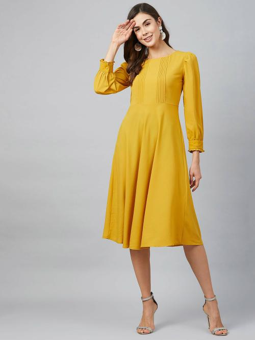 Buy Rare Women Yellow Solid Dress Online at Best Prices in India - JioMart.
