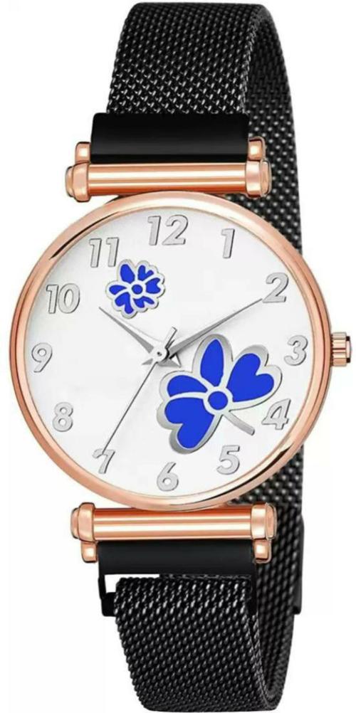 Buy Bolun Analog White Dial Black Strap Watch For Women Online at Best ...