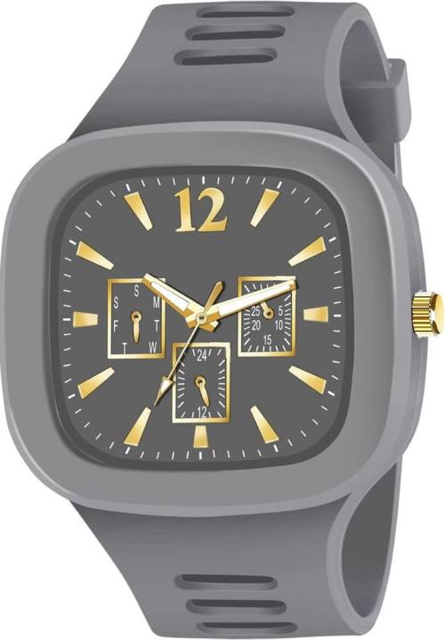 Buy hala - Men's Grey - Fabulous Analog Miller Square Watches for Men ...