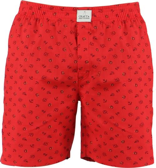 Buy SUPERSQUAD Men Red Printed 100% Cotton Single Boxers Online at Best ...