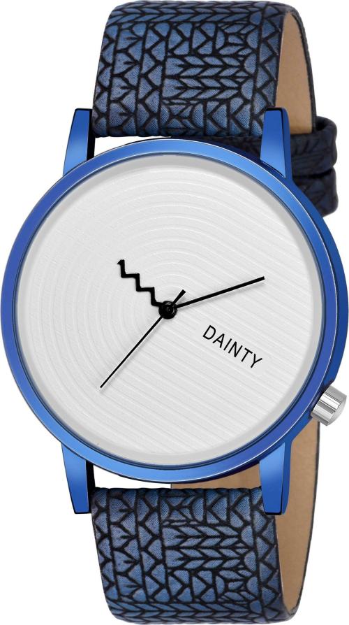 Buy DAINTY White Dial Blue Strap Analog Watch For Men Online at Best ...