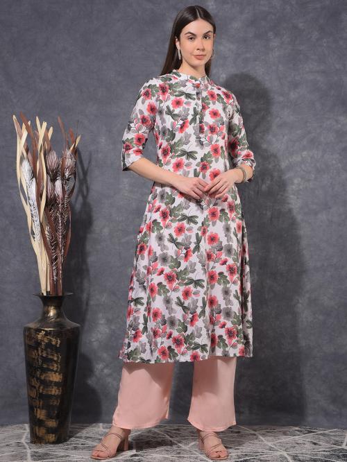 Buy Mamoose Women's PINK Colour Kurti Online at Best Prices in India ...