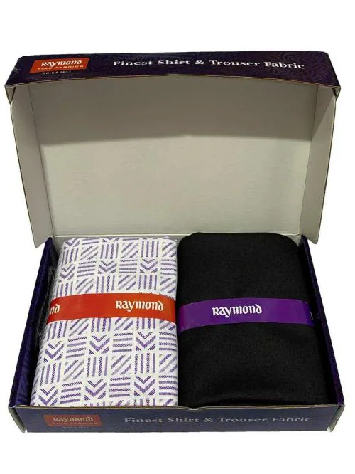 Buy Raymond Pc-Cotton Shirt & Trouser Fabric in Moments Box Packing ...