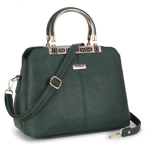 Buy Shining Star Women's Dark Green Handbag Online at Best Prices in ...