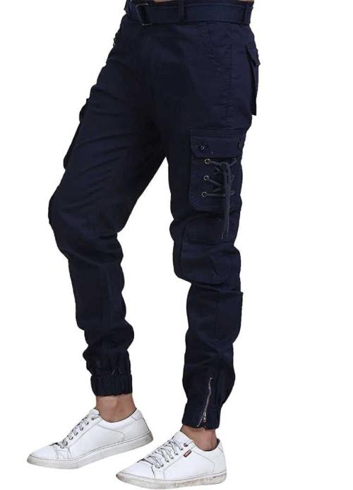 Buy SSoShHub Men's Cotton Army print Regular Fit Cargo Pants Online at ...