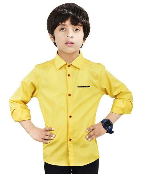 Buy Made in the Shade Boys Yellow Solid Shirts Online at Best Prices in India - JioMart.